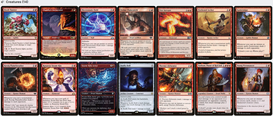 Imodane, the Pyrohammer BURN SPELLS DAMAGE Magic MTG Custom Commander ...