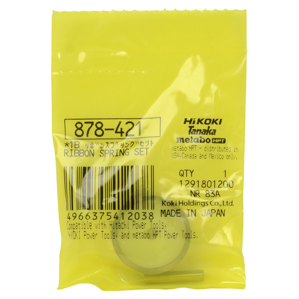 Metabo HPT/Hitachi 878421 Replacement Ribbon Spring Set for NR83A 878 ...
