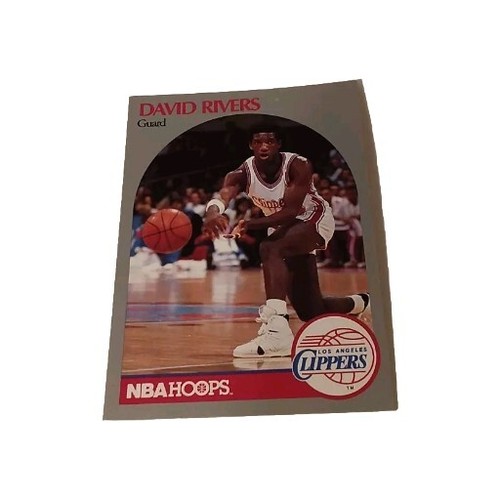 1990/91 Hoops Basketball David Rivers Card #150***Los Angeles Clippers ...