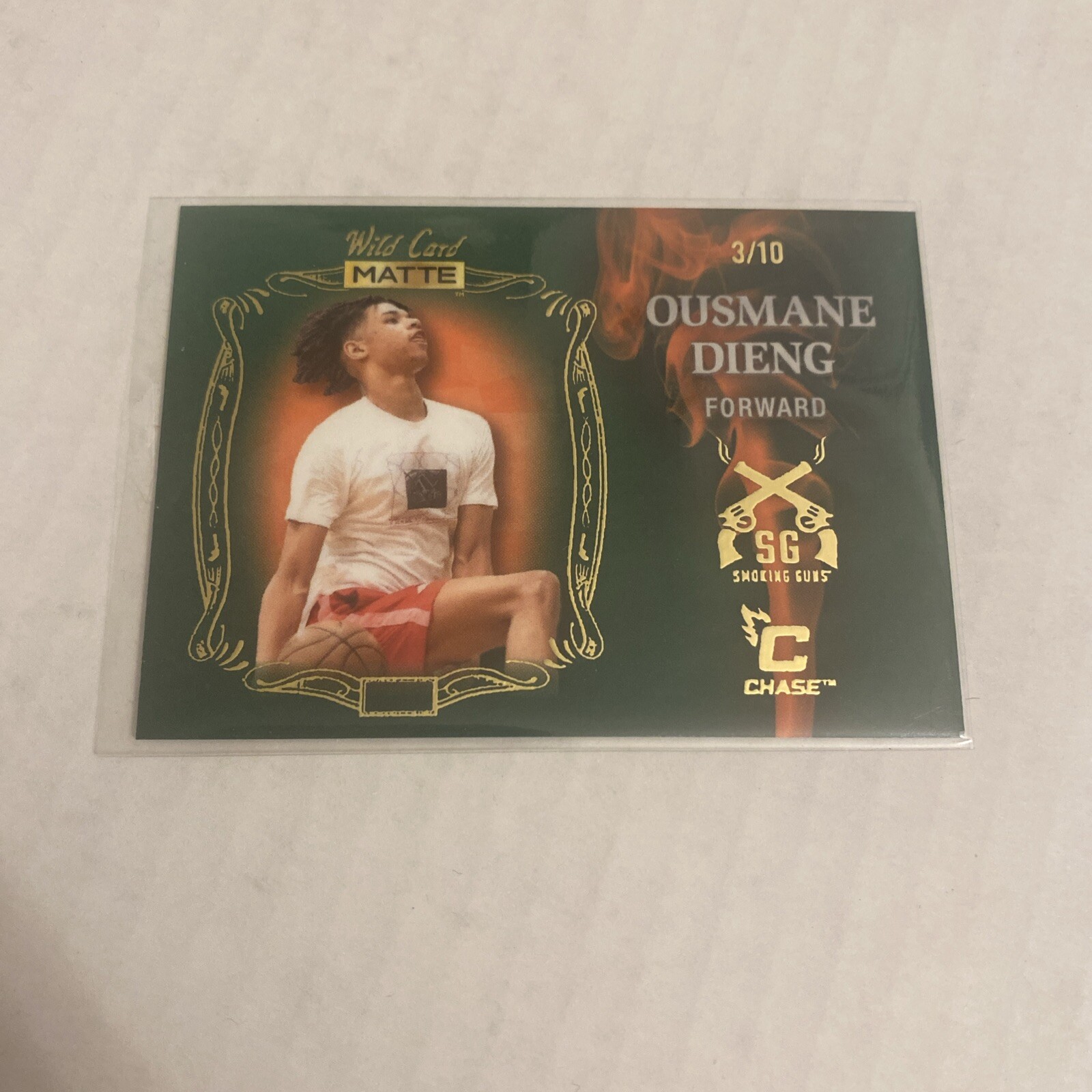 Ousmane Dieng 2022 Wild Card Matte #RH-20 Rising Heat Green Orange /10 ...