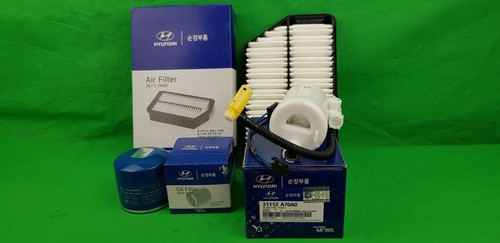 GENUINE HYUNDAI I30 HATCH GD SERIES PETROL FILTER PACK (OIL+ AIR+ FUEL ...