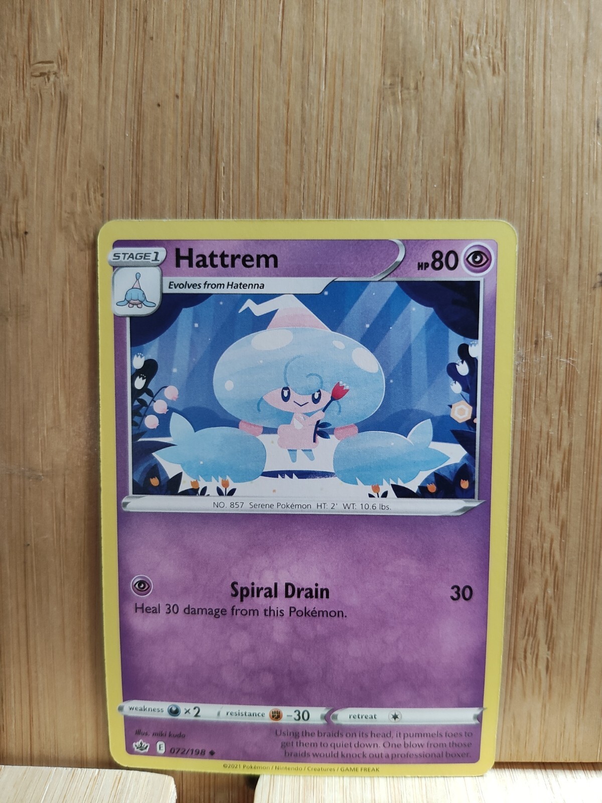 HATTREM 🏆072/198 Chilling Reign (Genuine) Pokemon Card🏆 | eBay