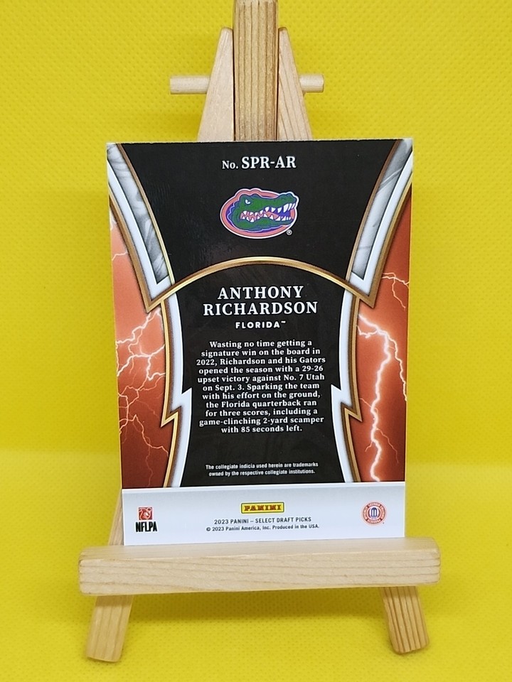 2023 Select Draft Picks Anthony Richardson Sparks Rookie RC Colts NFL # ...