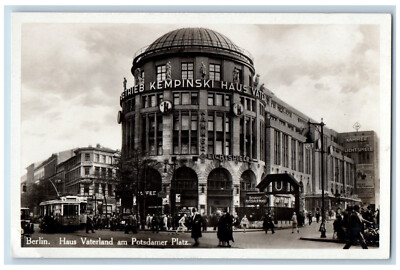 Germany Postcard House Fatherland At the Potsdamer Square c1940's RPPC ...