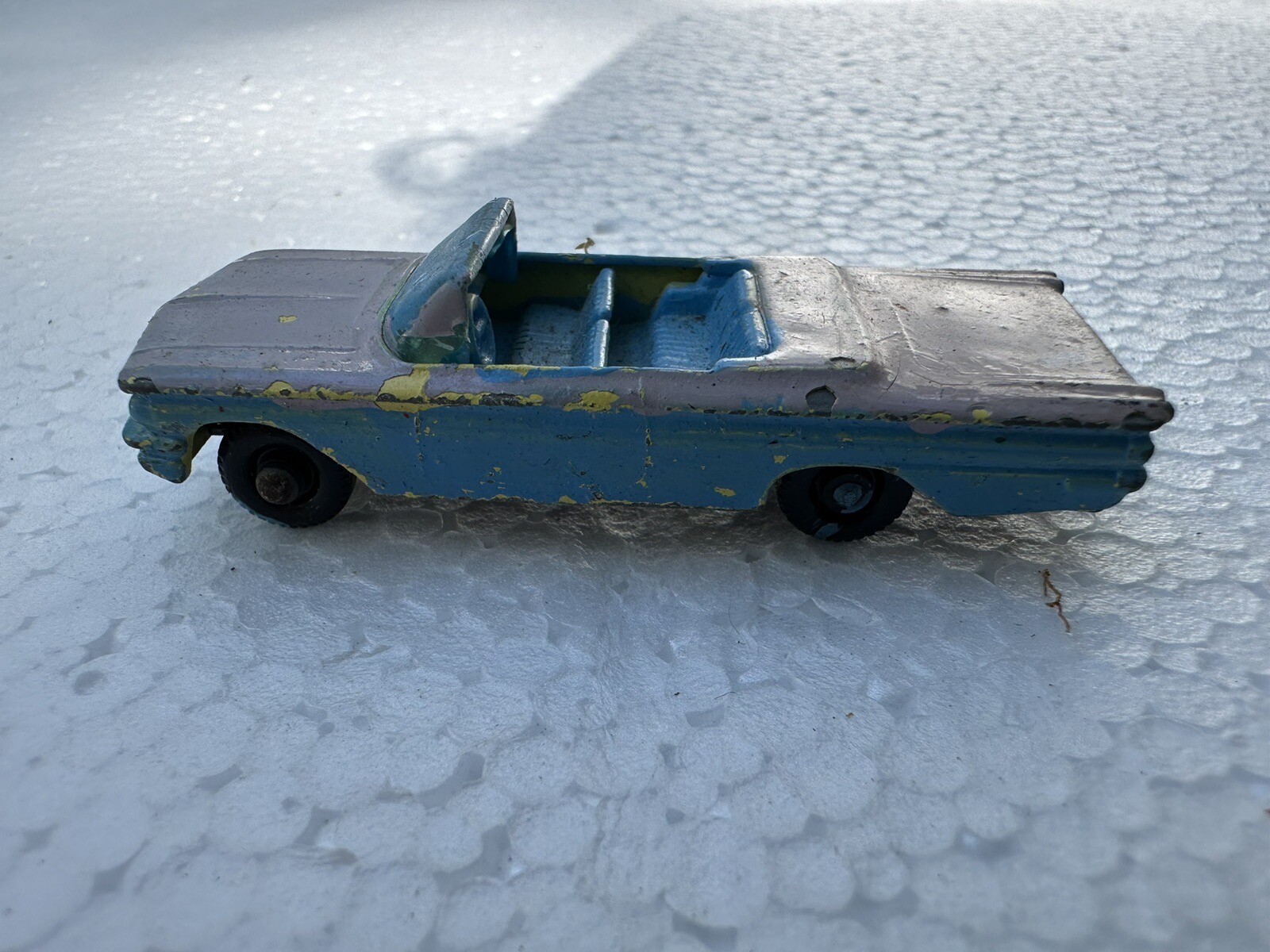 Vintage Matchbox Lesney 1962 #39B Pontiac Convertable Black Plastic ...