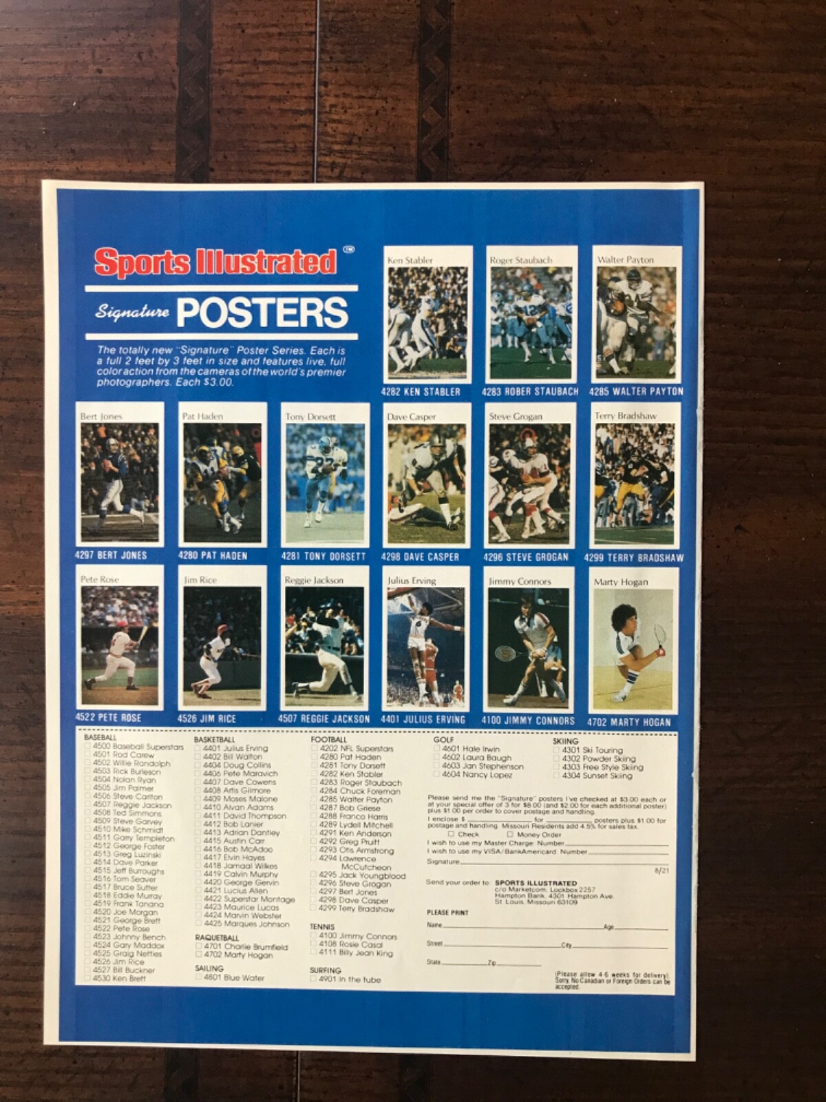1978 vintage original print ad Spirts Illustrated Signature Posters | eBay