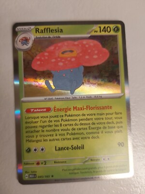 Carte Pokemon Française Neuve Rafflesia Holo 45/165 Sortie Booster | eBay