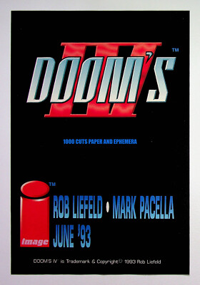 Doom's IV Image Comics 1993 Trade Print Magazine Ad Poster ADVERT | eBay