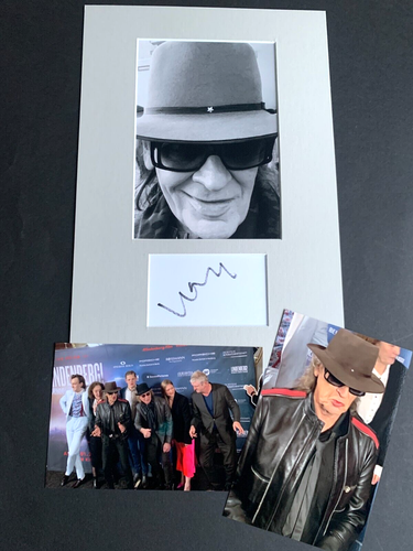 UDO LINDENBERG In-person signed Briefkarte/Passepartout 20x30 Autogramm ...