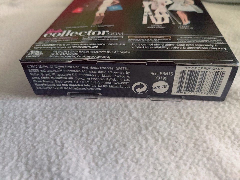 Barbie Look Winter Weekend Ski Fashion Outfit . NIB X9199 2012 | eBay