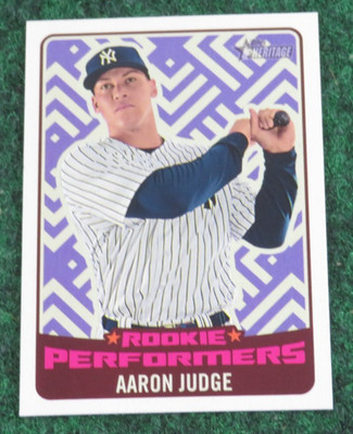 AARON JUDGE - RC - 2017 Topps Heritage High Numbers - #AJ - Rookie ...