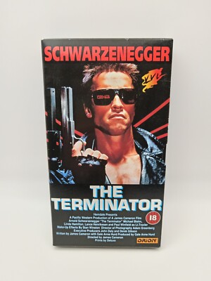 The Terminator VHS Video Rare Cardboard Cover 1988 Sci Fi Movie Film ...