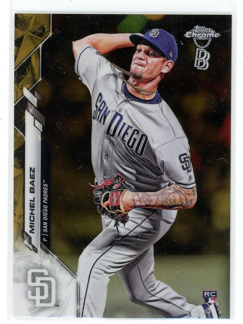 2020 Topps Chrome Ben Baller Edition - Michel Baez #187 Gold Refractor ...