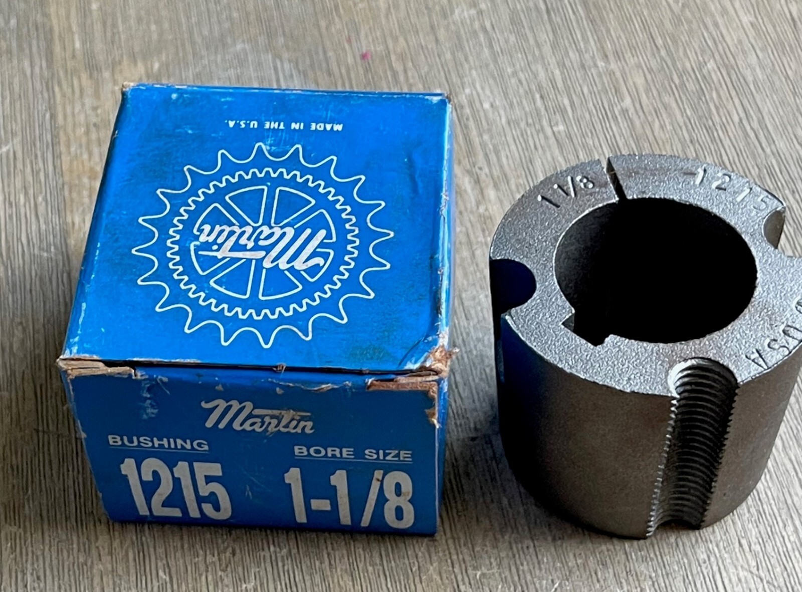 MARTIN 1215 1-1/8 TAPER-LOCK BUSHING WITH KEYWAY NEW NO SCREWS | eBay