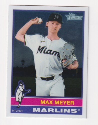 2025 TOPPS HERITAGE BASEBALL CHROME MAX MEYER CARD 144 | eBay