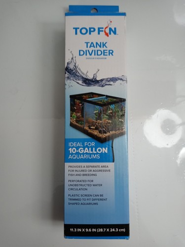 Top Fin 10 Gallon Fish Tank Divider(No Suction Cups Required) FREE ...