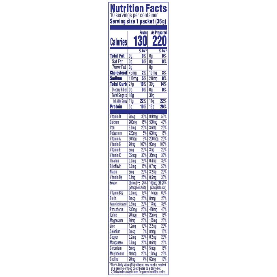 Carnation Breakfast Essentials Powder Nutritional Breakfast Drink Mix ...