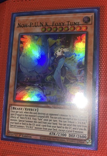 Noh-P.U.N.K. Foxy Tune Ultra Rare MISPRINT 1st Edition GRCR-EN005 ...