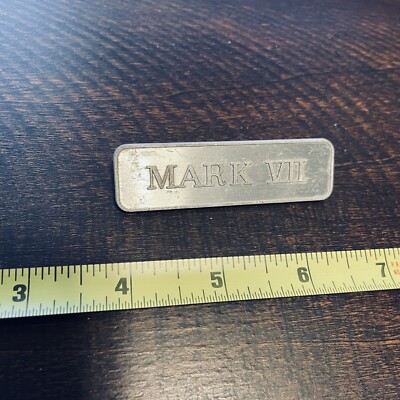 LINCOLN MARK VII 87-92 1987-1992 DASH EMBLEM NAMEPLATE ORNAMENT " MARK ...