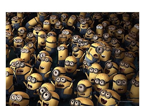 Epoch 108-Piece Jigsaw Puzzle Minions Audience 18.2 x 25.7 cm (03-041 ...