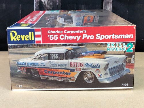 OPEN BOX 1991 Revell 1:25 Model Kit Charles Carpenter's '55 CHEVY PRO ...