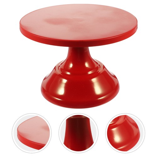 Red Cake Stand Round Stands Decorative Dessert Holder Display Party ...