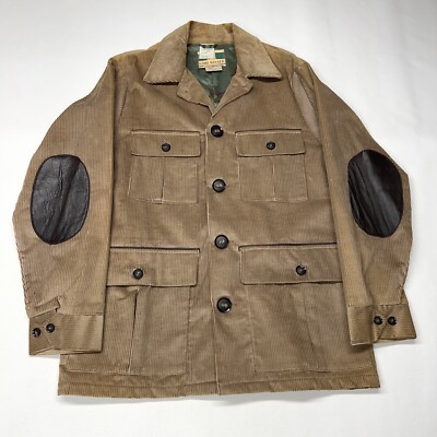 VTG Game Winner Jacket Coat Mens 40 Corduroy Lined Bird Hunting Tan ...