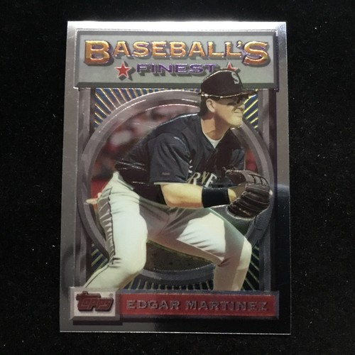 1993 Topps Finest #190 Edgar Martinez HOF Seattle Mariners | eBay