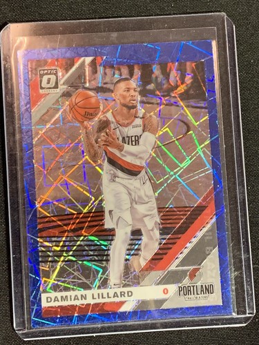 Damian Lillard 2019-20 Optic Holo Blue Velocity - SP Rare Refractor ...