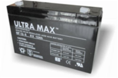 SM610 SMARTLITE & GL6 ECON CLULITE TORCH BATTERY ULTRAMAX NP12-6, 6V ...