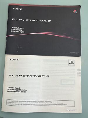 Playstation 3 PS3 Quick Reference And Safety and Support manuals | eBay