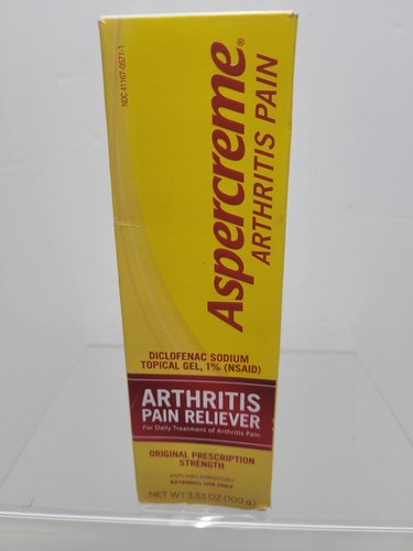 DAMAGED BOX Arthritis Pain Relief Gel Original Strength 3.53oz EXP: 11/ ...