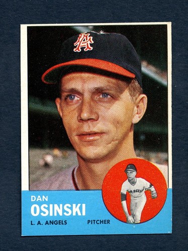1963 Topps Baseball Card #114 Dan Osinski Angels EX-MT | eBay