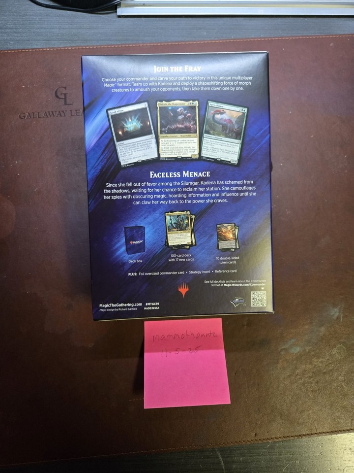 Magic the Gathering (MTG) - Commander 2019 - Faceless Menace (NEW ...