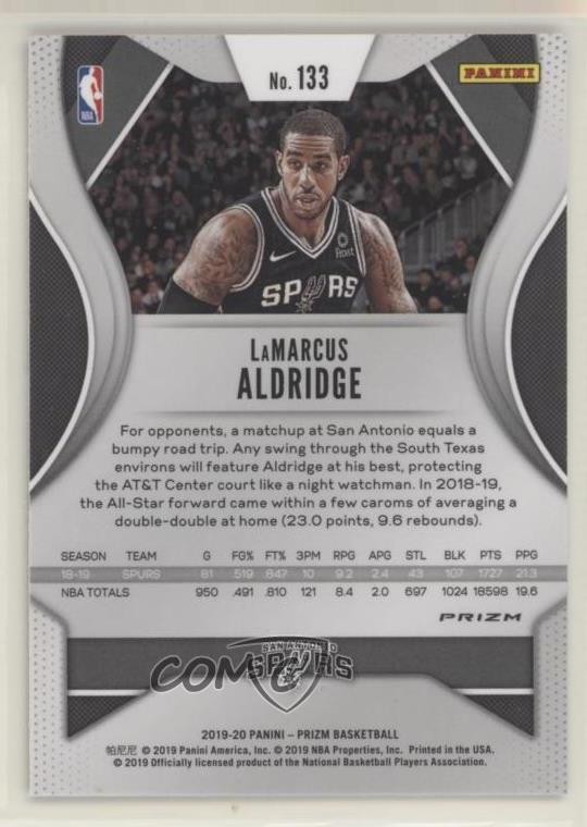 2019-20 Panini Prizm Purple Wave Prizm LaMarcus Aldridge #133 | eBay