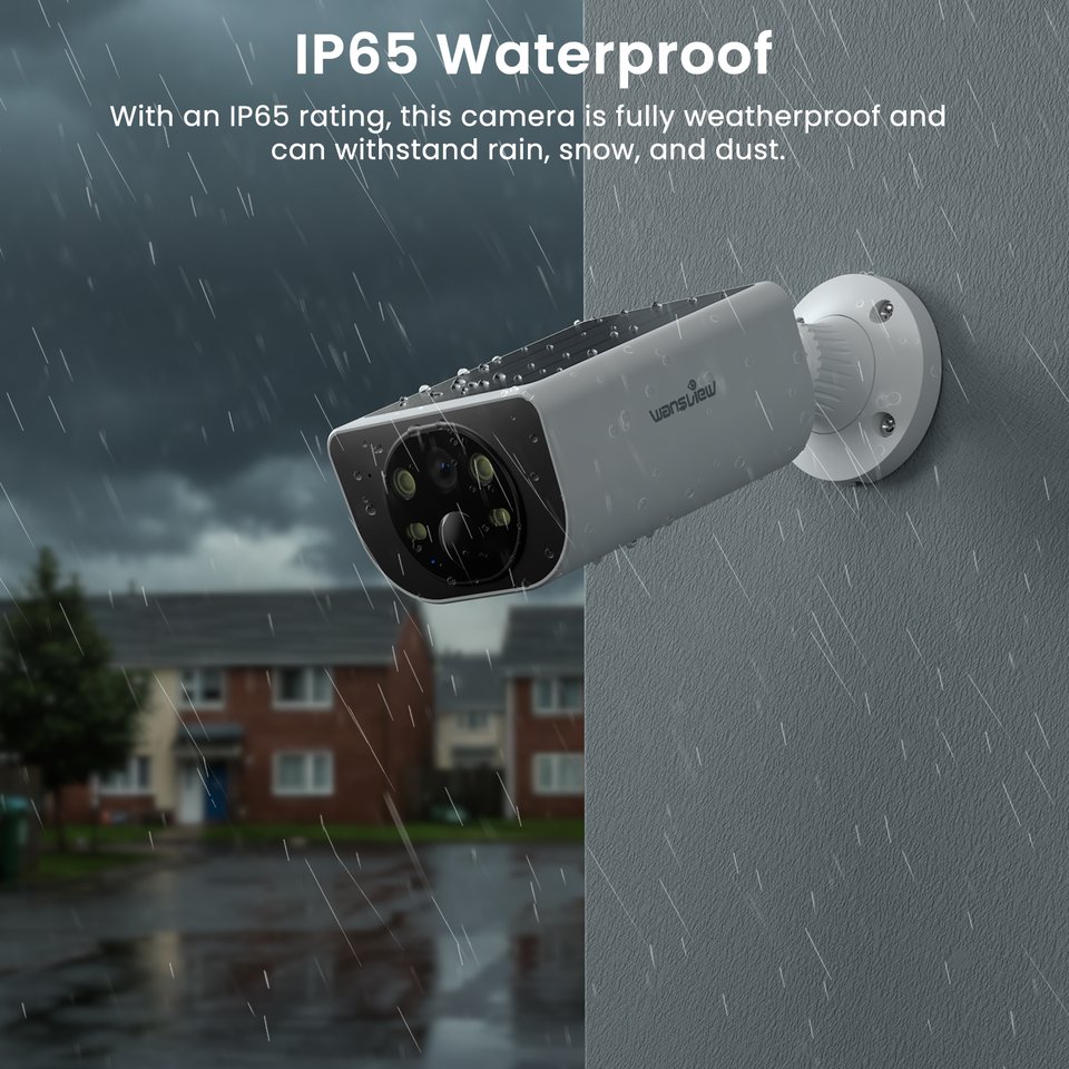 Wansview Solar Battery Powered Wireless Security Camera System Outdoor ...