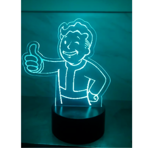 Fallout Vault Boy LED Light Lamp Collectible Gift Kids Toys Home Decor ...