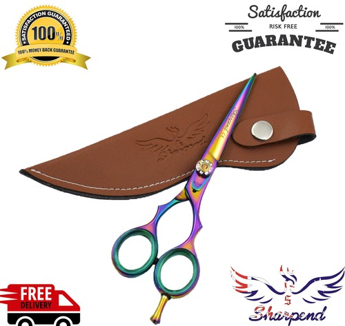 Professional Titanium Hairdressing Scissors Barber Cutting 5.5 Inch ...