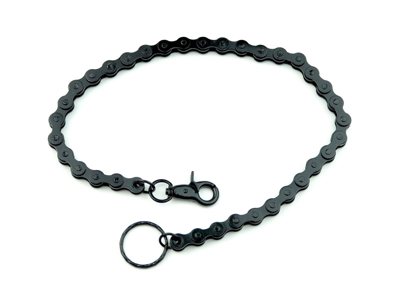 Black Bike Chain Bikers Skaters Wallet Chain Keychain Punk Goth Trigger ...