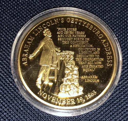 1809-1865 Abraham Lincoln Life & Legacy Gettysburg Address Gem Proof ...