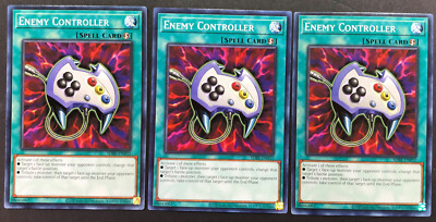YUGIOH 3x Enemy Controller SDBE-EN032 Common Unlimited NM/Mint Playset ...