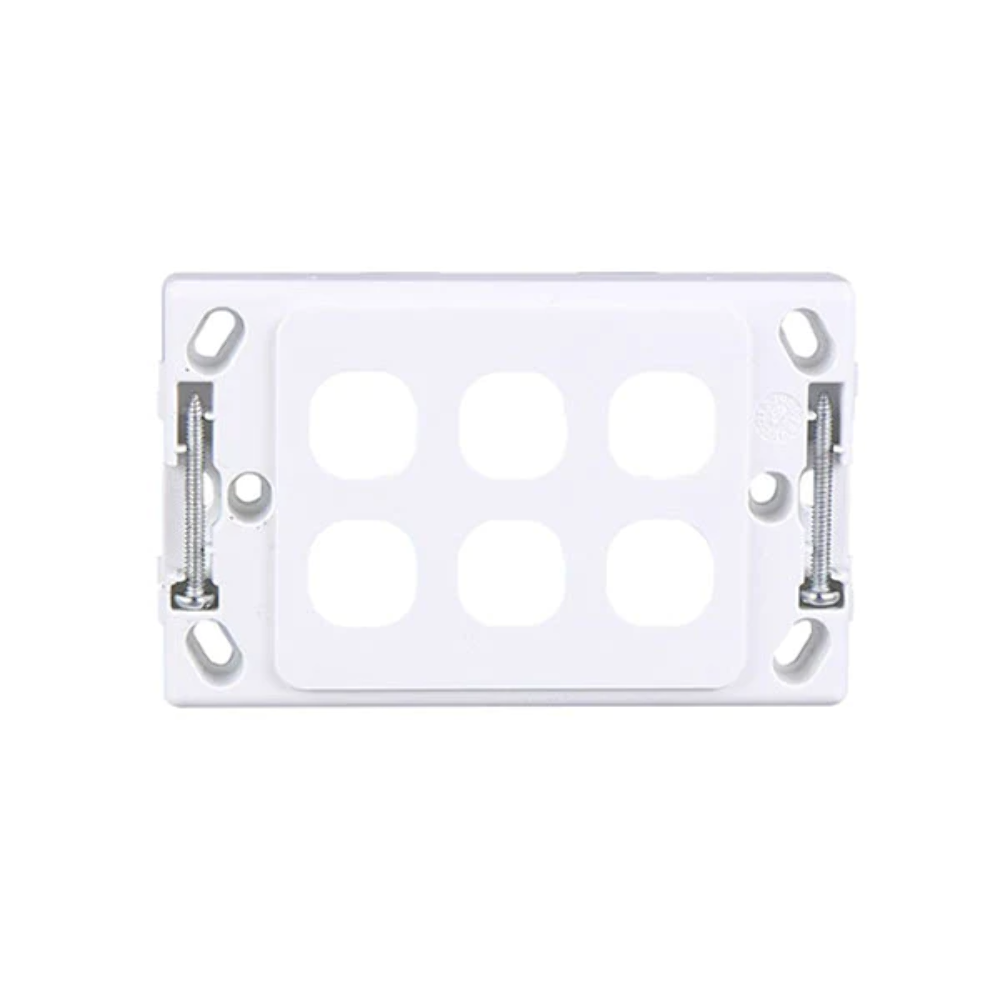 Ultima 6 Gang Switch Cover White | eBay Australia