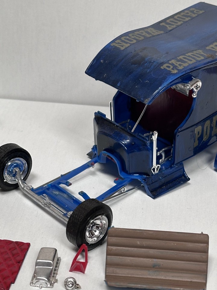 Vintage Monogram Paddy Wagon Police Hot Rod Partially Built Model Kit ...