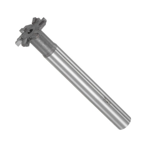 3mm Depth 25mm Cutting Dia T Slot Mill Cutters 6 Flute 12mm Shank ...