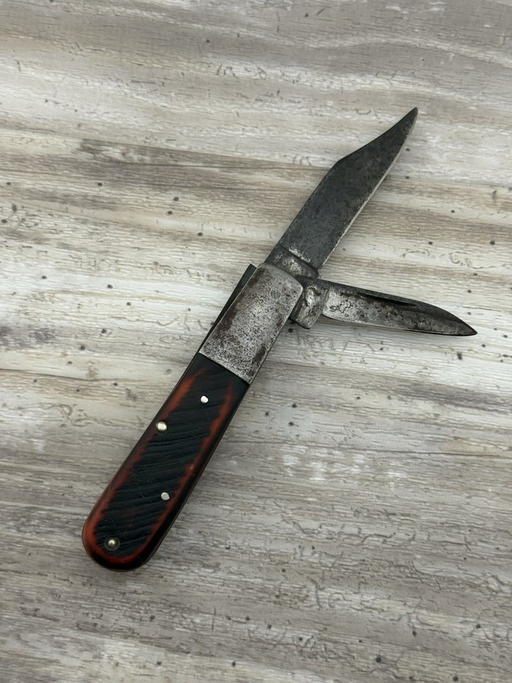 Ka-Bar 1013 USA SAWN BONE DELRIN BARLOW KNIFE 2 Blade | eBay