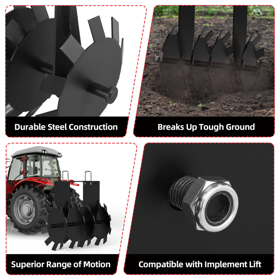 Disc Harrow Implements Atv Disc Harrows Implements Scraper Blade ...