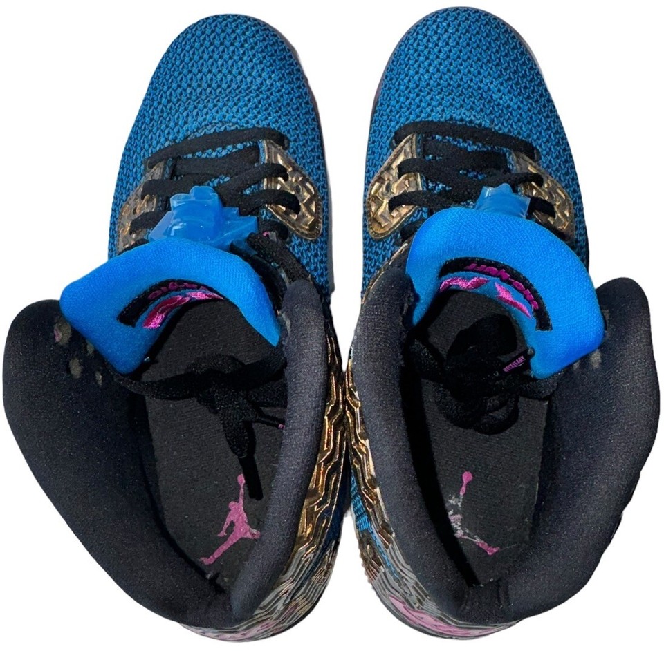 Nike Air Jordan Spike Forty Mens size 9.5 Blue with Spike Lee Lace ...