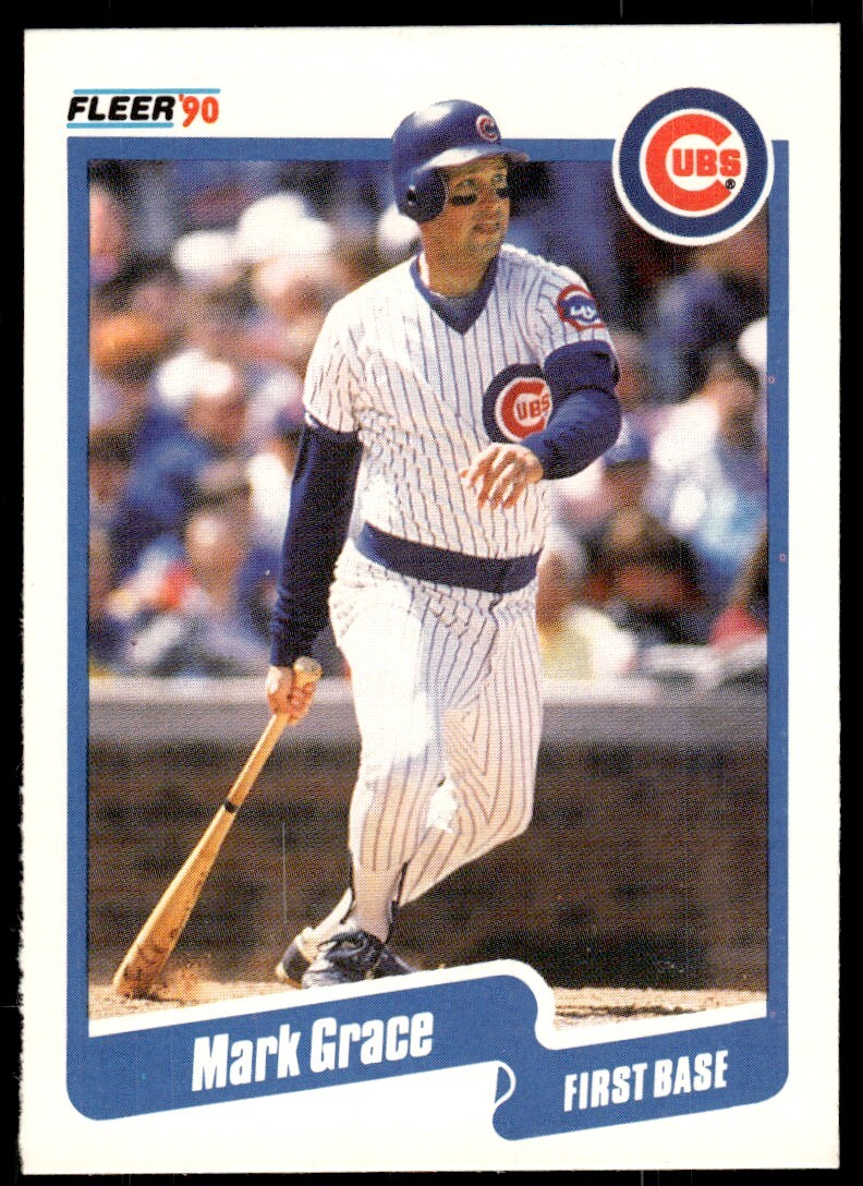 1990 Fleer Baseball Card Mark Grace Chicago Cubs #32 | eBay