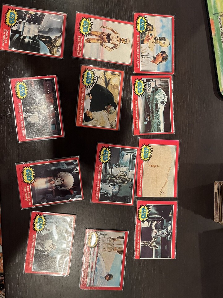 1977 Topps Star Wars Trading Cards Series 2 Red ~190 cards Complete Set ...
