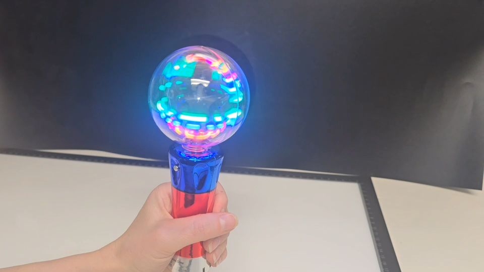 Light-Up Star Magic Spinning Ball Flashing Toy Wand (7.5") Colorful ...